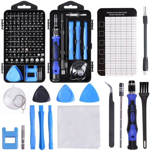 Precision Screwdriver Sets 124-Piece Computer Tool Kit with 101 Bits ...