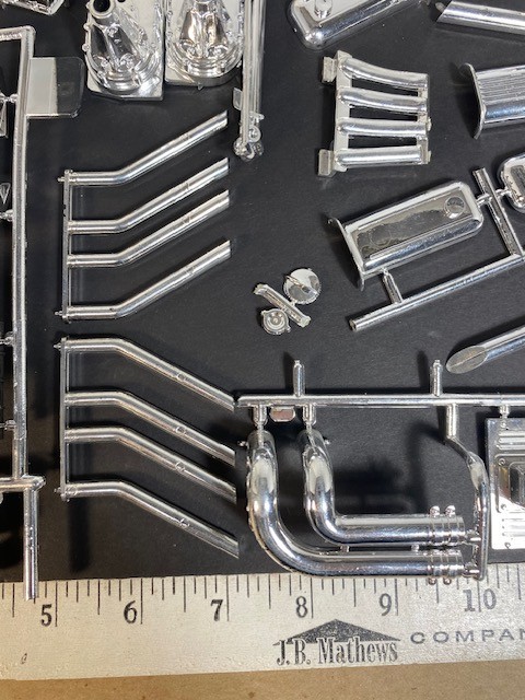 PARTS LOT! Exterminator 2 in 1 Dragster Lindberg 1/8 Kit. Chrome Engine ...