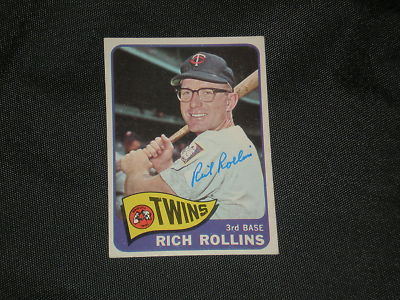 RICH ROLLINS 1965 TOPPS SIGNED AUTOGRAPH CARD #90 TWINS | eBay