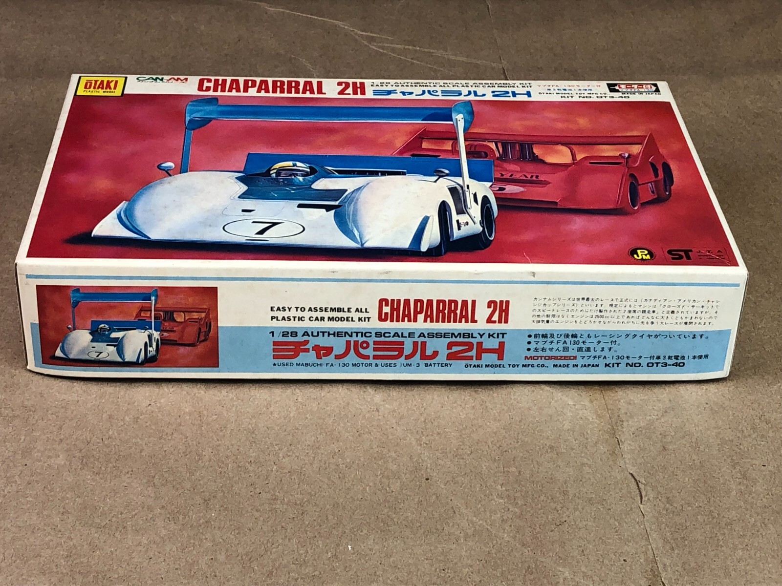 OPEN BOX Otaki 1:28 Motorized Model Kit CHAPARRAL 2H No. 0T3-40 Sealed ...
