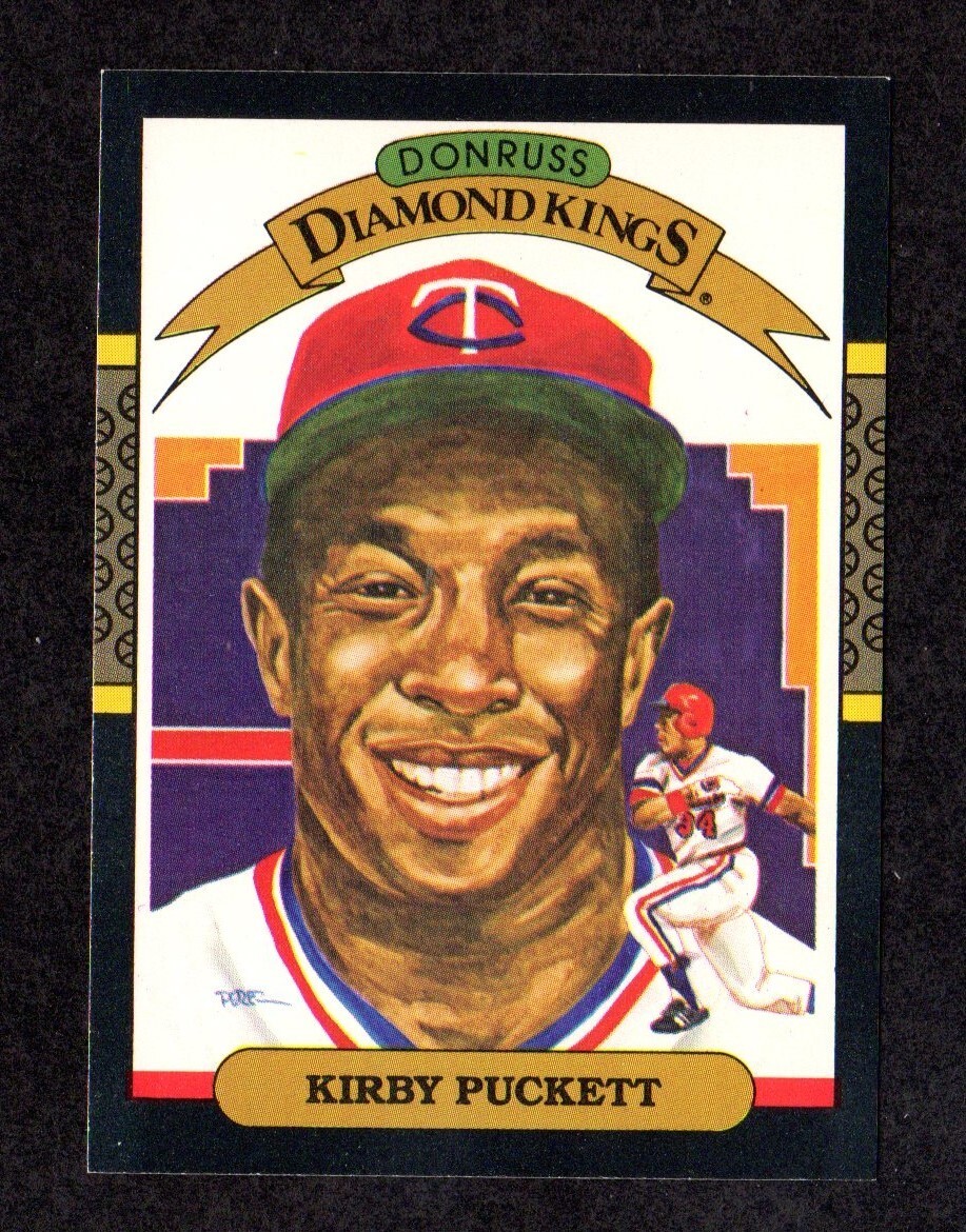 1987 Leaf Donruss Diamond Kings #19 Kirby Puckett Minnesota Twins HOF ...