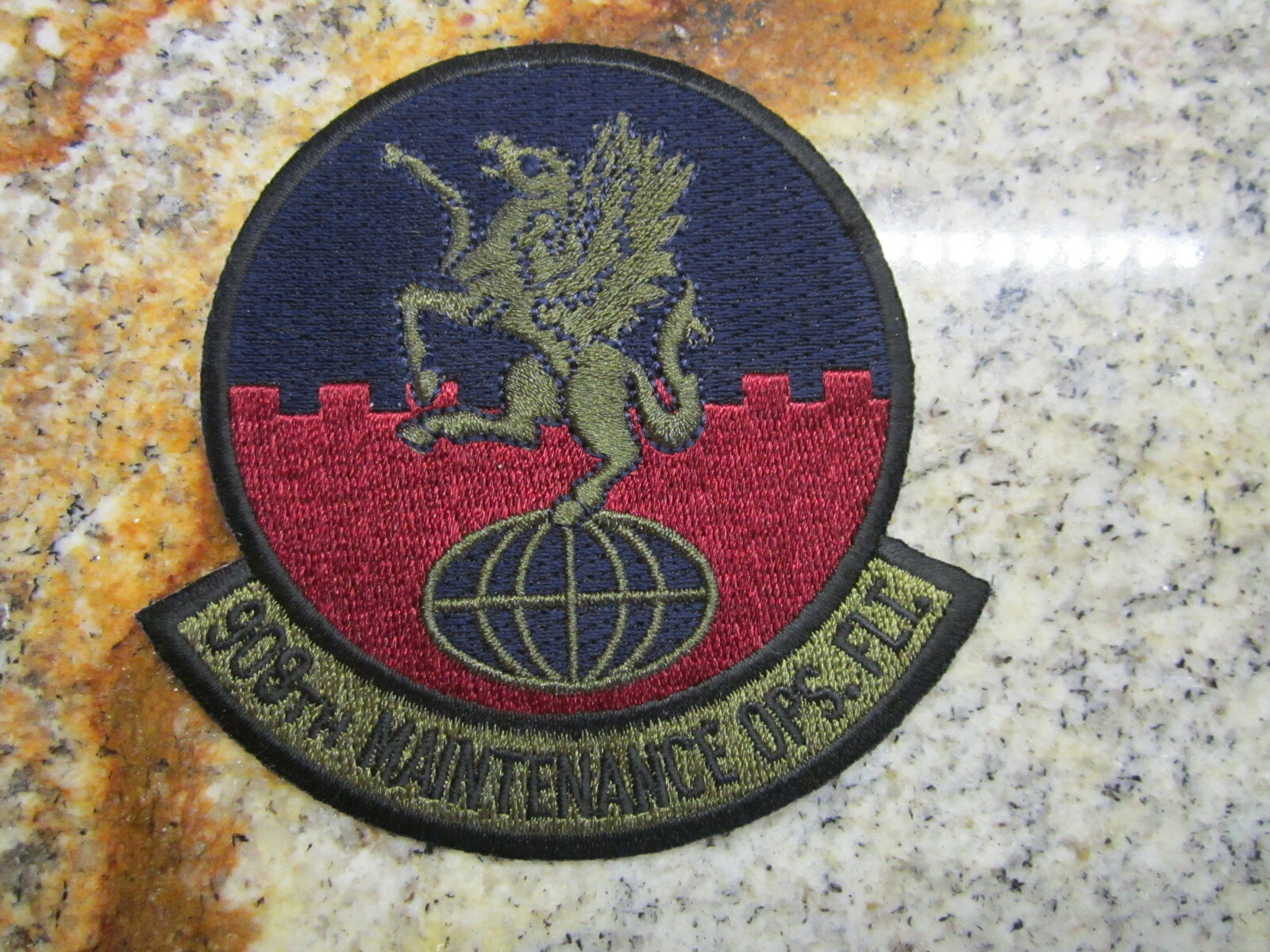 908TH MAINTENANCE OPS FLT' AIR FORCE MARINES ARMY MILITARY POLICE PATCH ...