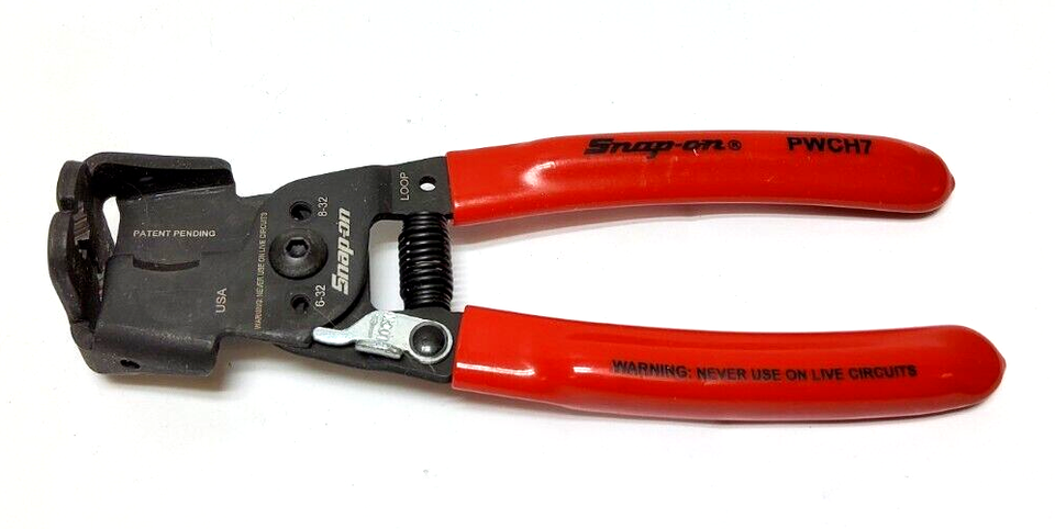 New Snap-on™ RED 7" Inline Wire Stripper/Cutter 10 AWG–20 AWG PWCH7 | eBay