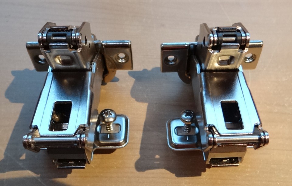 Pair BLUM 155 Degree Hinges Kitchen or Wardrobe Doors + Mount Soft ...