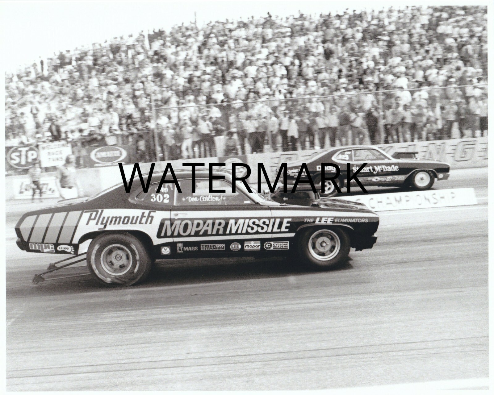 Vintage Drag Racing-Don Carlton's "MOPAR MISSILE" vs Stuart McDade ...