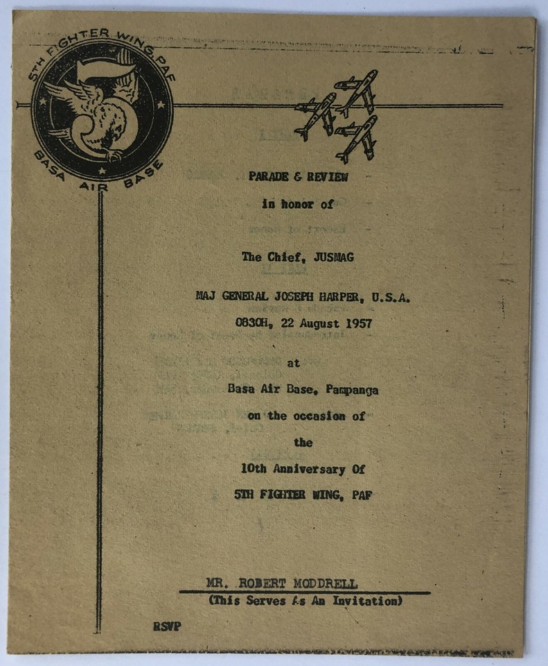 VINTAGE Philippine Air Force PAF ORIGINAL Art Emblem Insignia Symbol ...