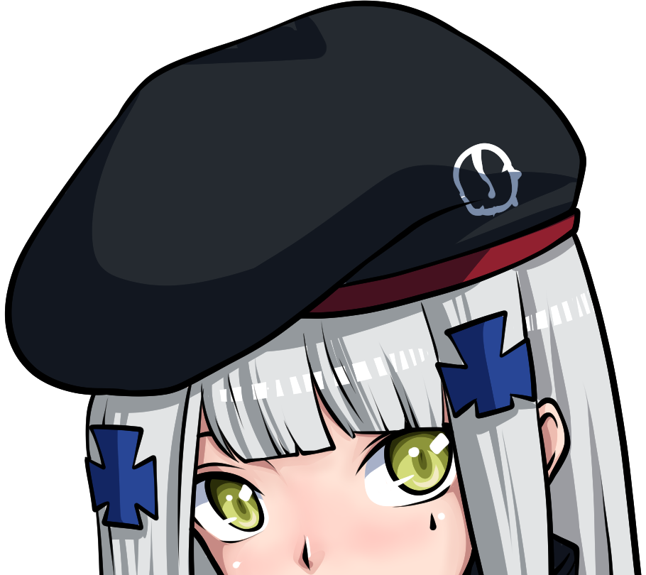 HK-416 Girls Frontline GFL Peeker Sticker Weatherproof 6" Anime Car ...