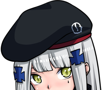 HK-416 Girls Frontline GFL Peeker Sticker Weatherproof 6" Anime Car ...