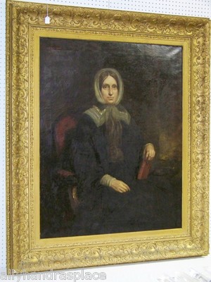 COLVIN SMITH ANTIQUE OIL PAINTING CANVAS PORTRAIT ORANTE FRAME | eBay
