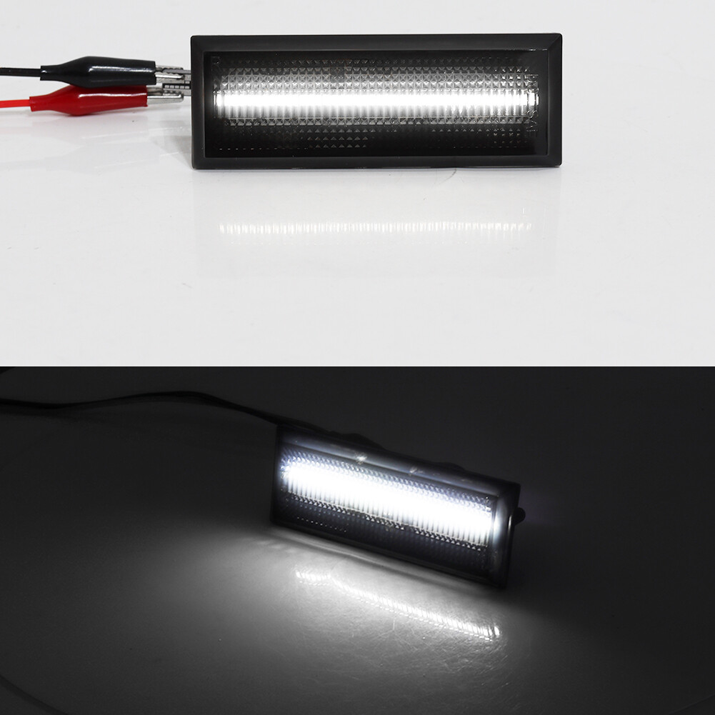 2PCS Smoked Lens White LED Side Marker Lights For 81-88 Oldsmobile ...