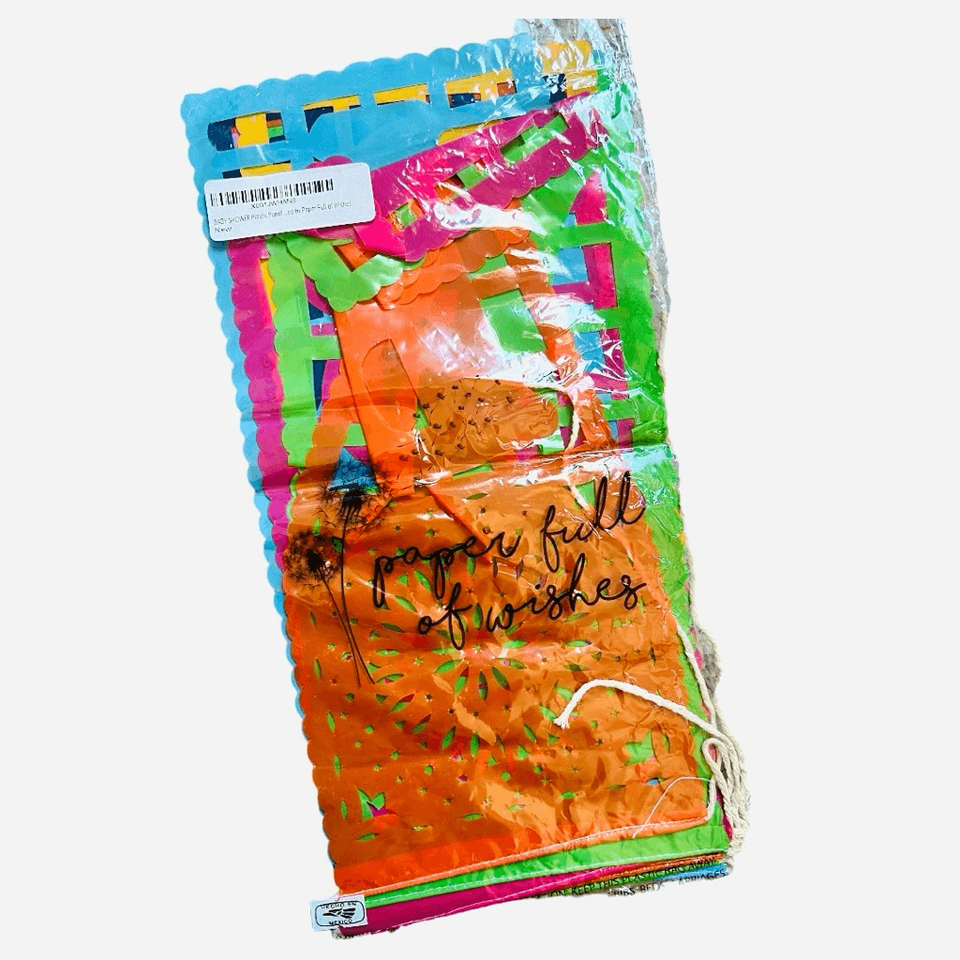 Brand New Paper Full of Wishes Baby Shower Fiesta Theme Banner | eBay