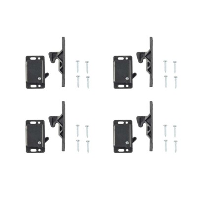 4 Black Grabber Latch Push to Close Latch for RV Drawers & Cabinets | eBay