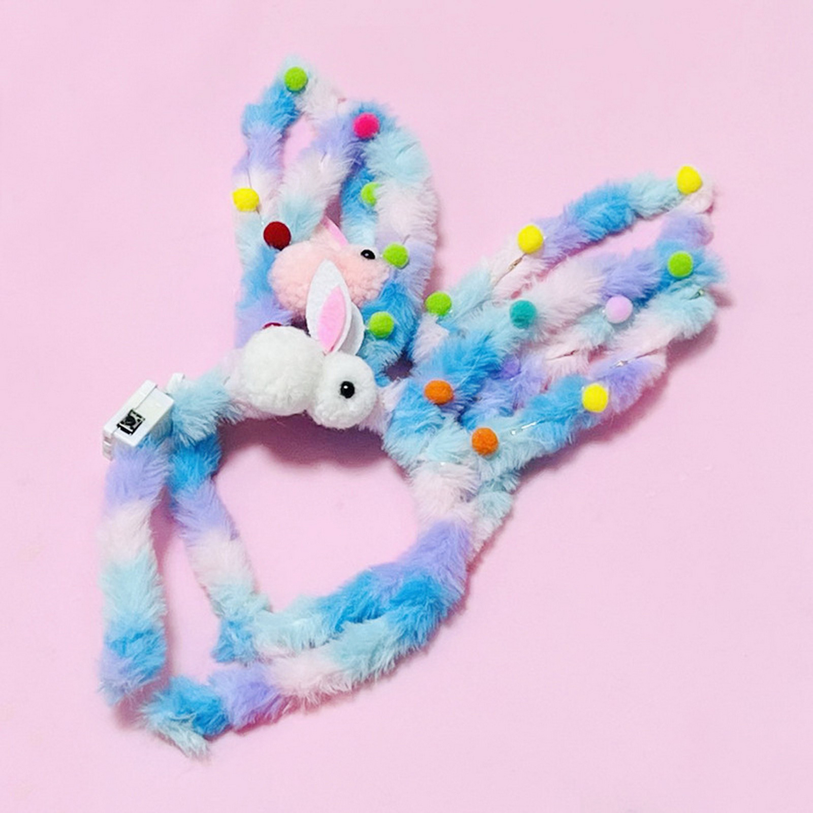 Headband Plush Entertainment Luminous Rabbit Glowing Headgear Exquisite ...
