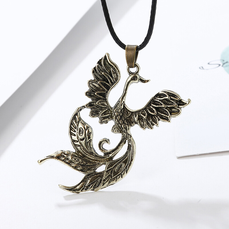 Fashion Vintage Phoenix Bird Shape Pendant Necklace Men Women Choker ...
