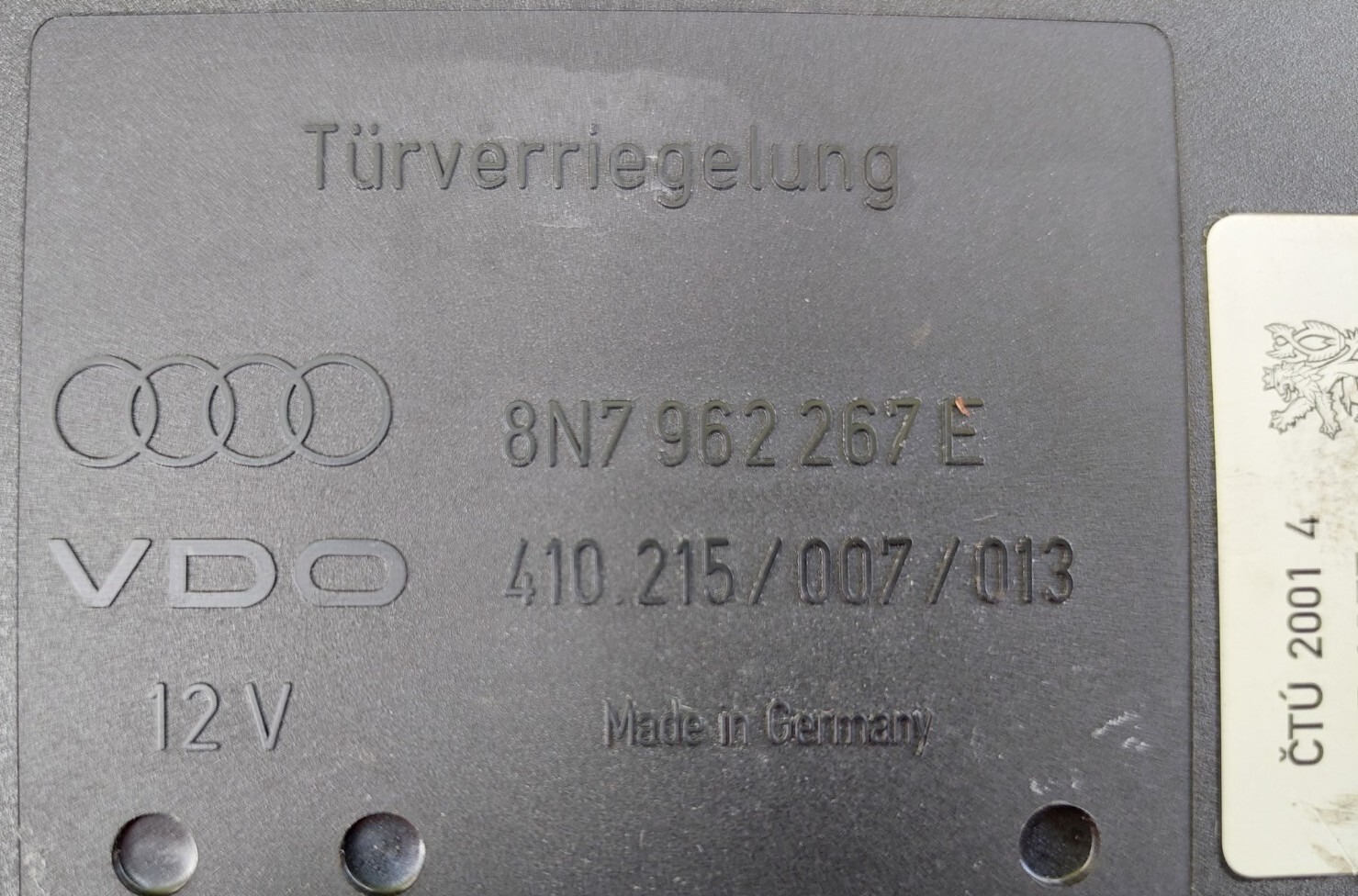 Audi 8N7962267E Central Door Locking Module for Audi TT for sale online ...