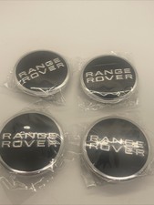 4 Genuine Land Rover Alloy Wheel Centre Caps Aluminium Badge Range ...