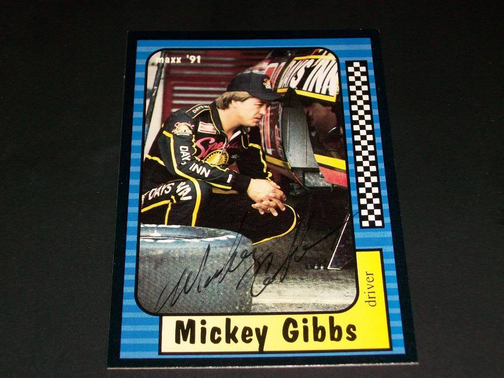Mickey Gibbs Signed 1991 Maxx Card #24 NASCAR JSA C | eBay