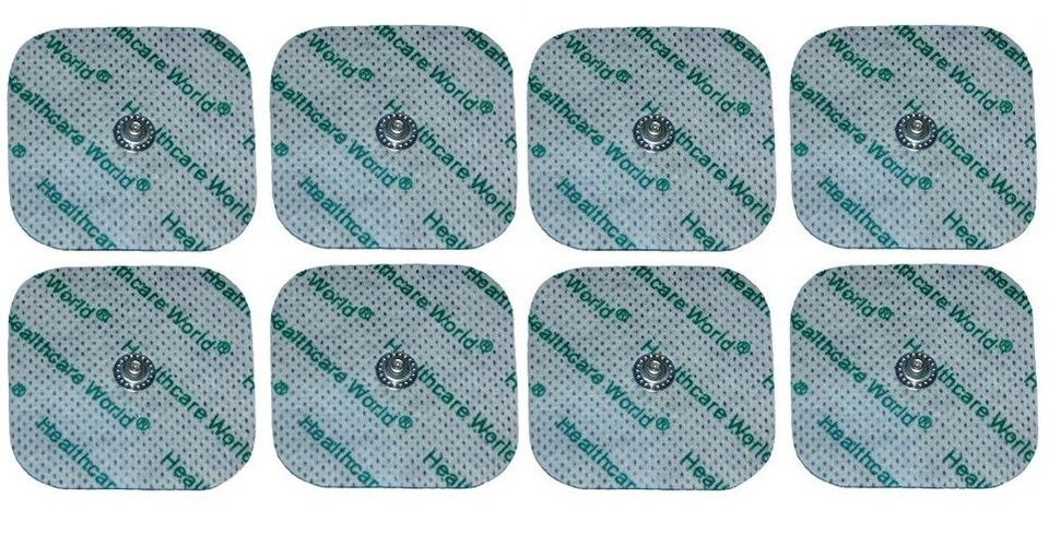 8 x Square And 4 x Large Compex Studded Electrode Tens Pads For Compex ...