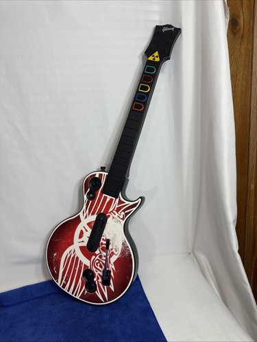 Red Octane Guitar Hero Les Paul Wireless Controller Xbox 360 Aerosmith ...