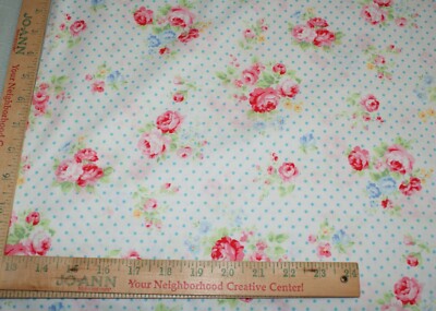 Lecien Flower Sugar Floral Collection Cotton Fabric Made in Japan 36 ...