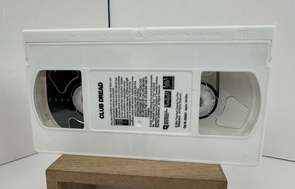 Club Dread (VHS, 2004, Broken Lizard, 20th Century Fox) Horror, Rare ...