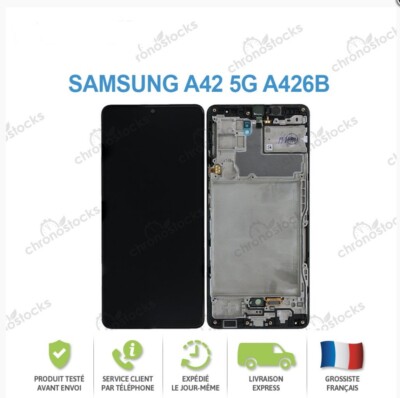 Ecran complet oled châssis Samsung A42 5G A426B noir | eBay