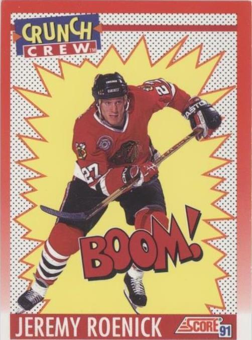 1991-92 Score Canadian - Crunch Crew Jeremy Roenick #309 for sale ...