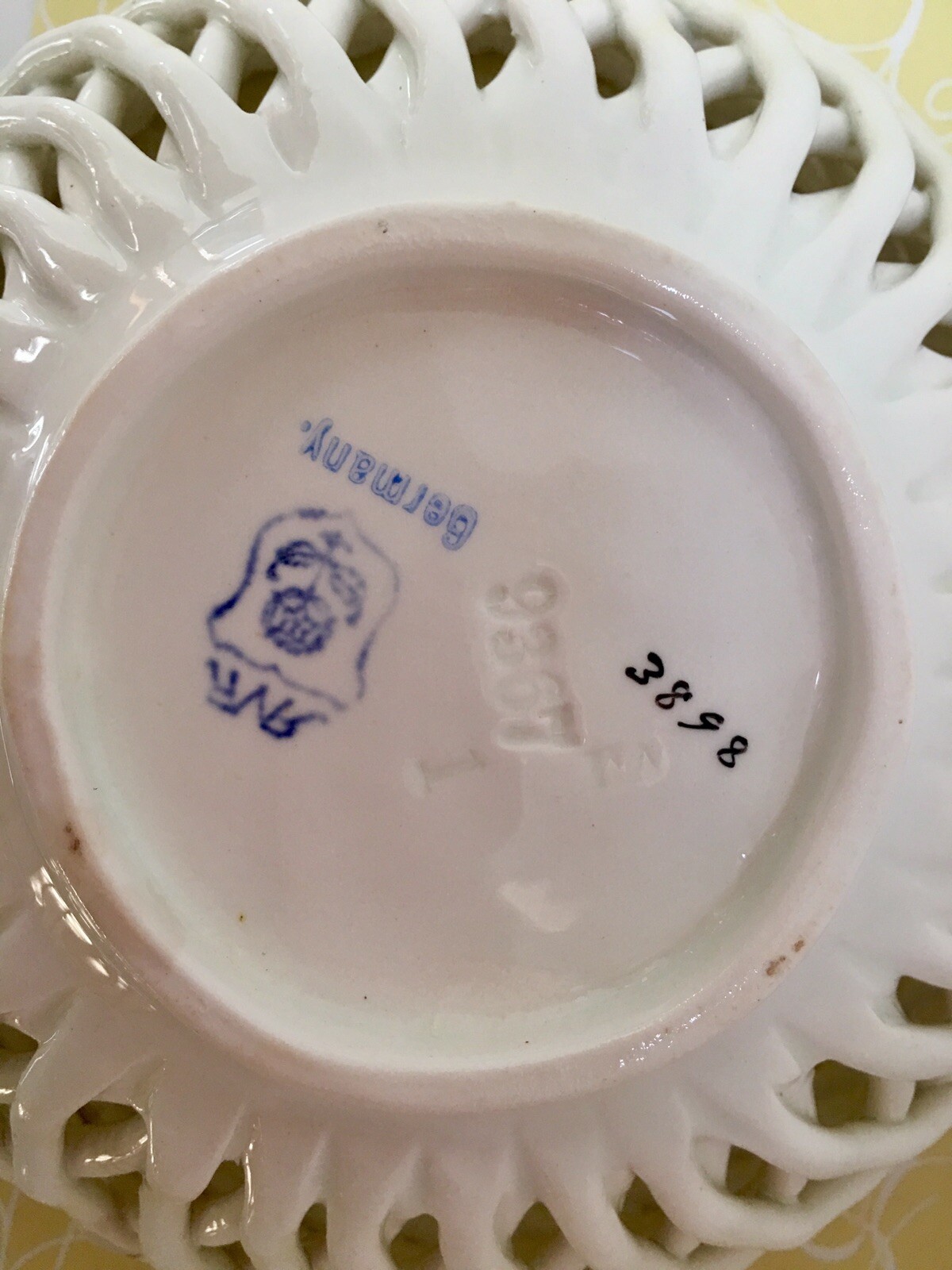 Antique RVR (Max Roesler, Rodach) Porcelain Bone China Basket Weave ...