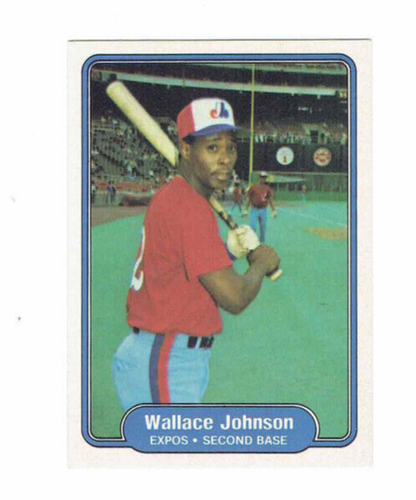 Wallace Johnson Montreal Expos 2B #192 Fleer 1982 #Baseball Card | eBay