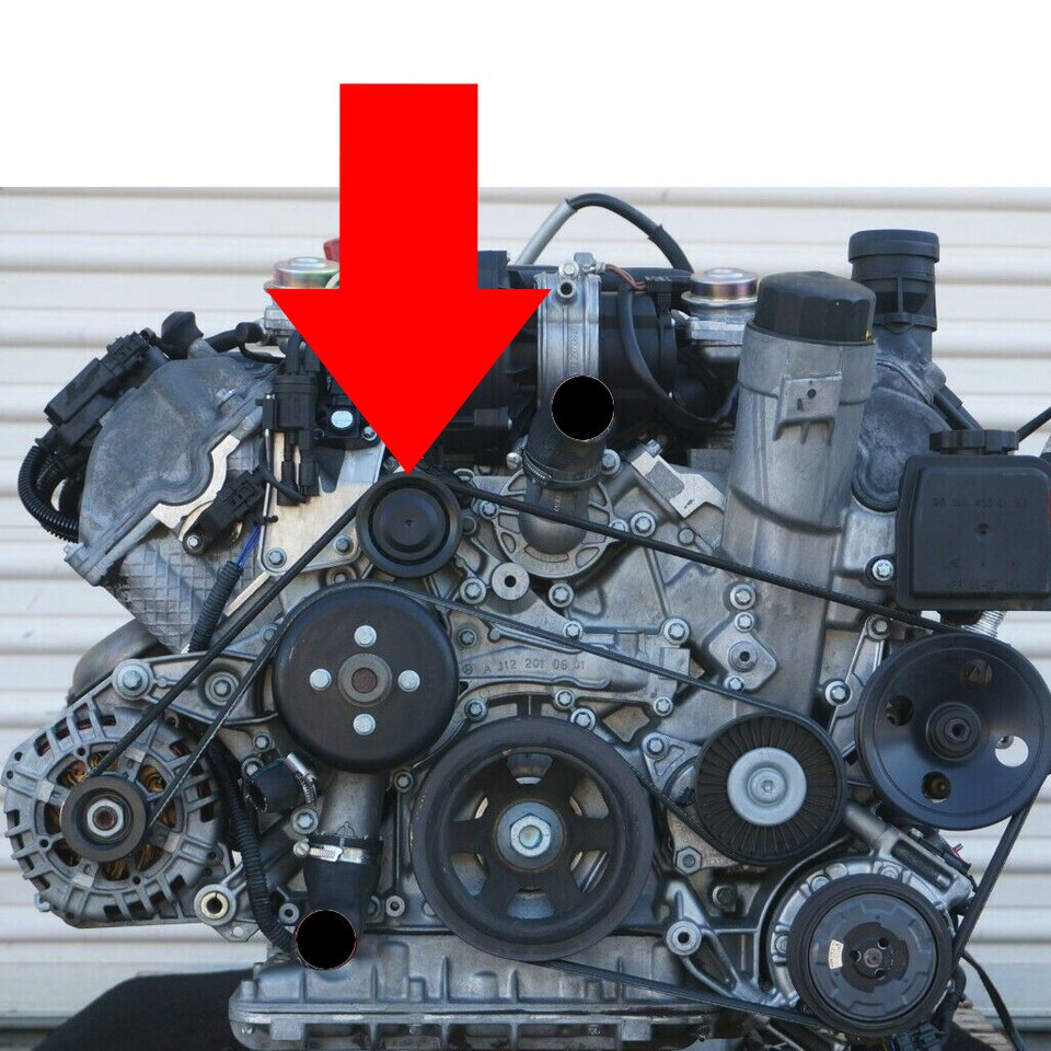 UPDATED Grooved Idler Pulley Mercedes CLK430 CLK 430 for Accessory ...