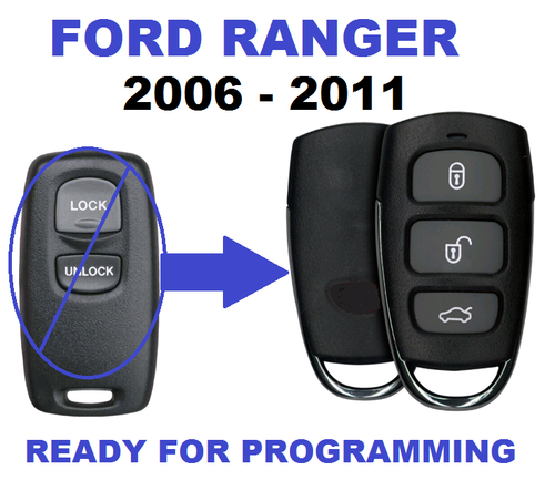 Ford Ranger Remote Control Fob keyless entry Ready For Programming 2006 ...