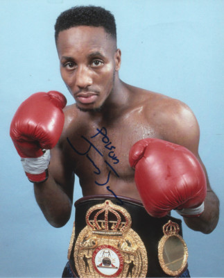Junior Jones Boxing Super Bantamweight Champion SIGNED 8x10 Photo COA ...