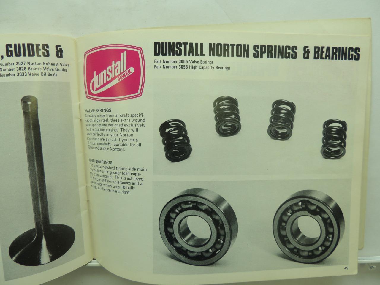 Dunstall Power Parts Catalog Fairing Honda 900 CB750 Norton Commando ...