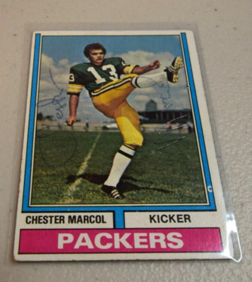 1974 Topps Signed Autographed Chester Marcol #450 | eBay