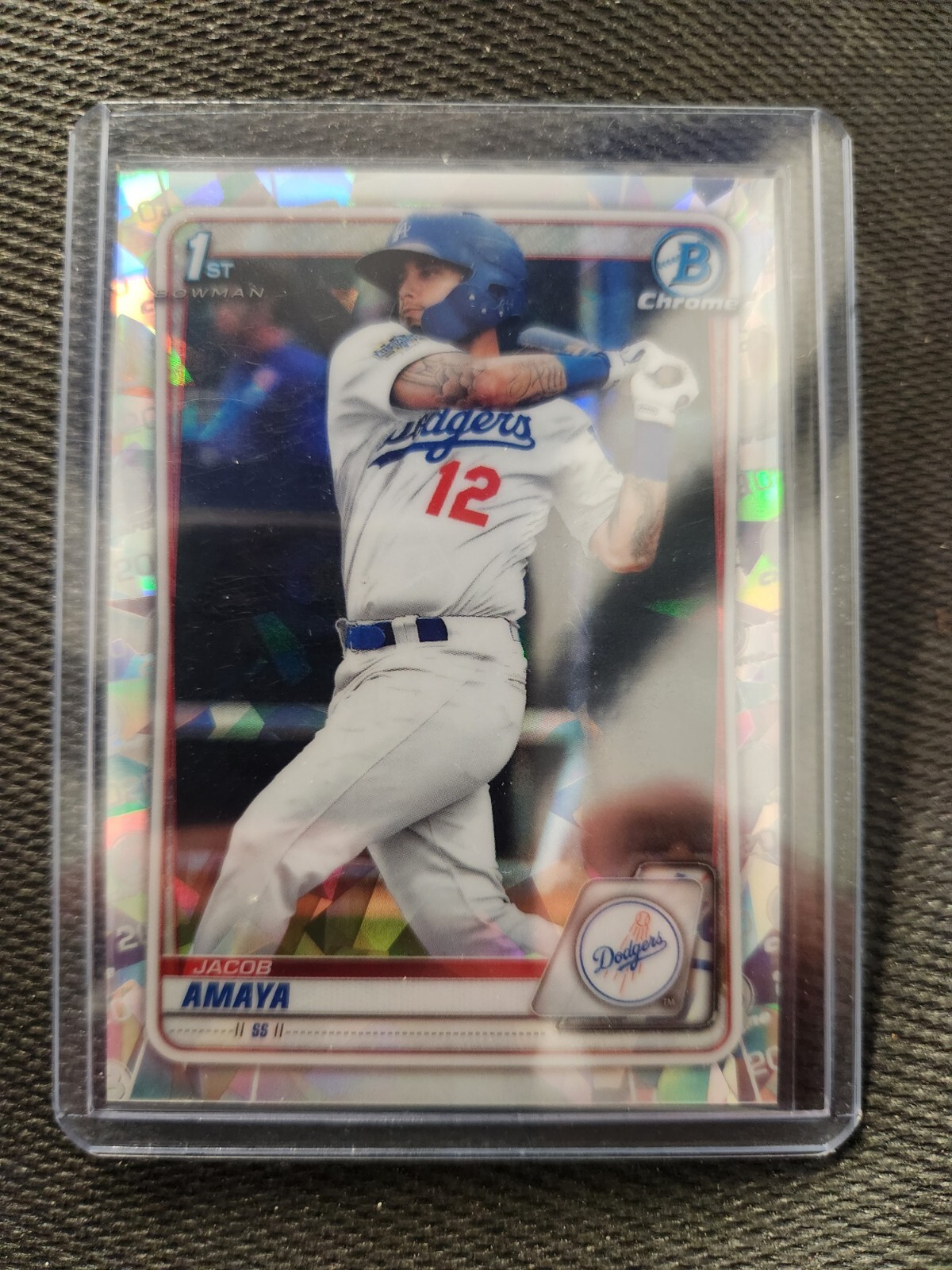 2020 Bowman Chrome Baseball Jacob Amaya 1st Bowman Atomic Refractor # ...
