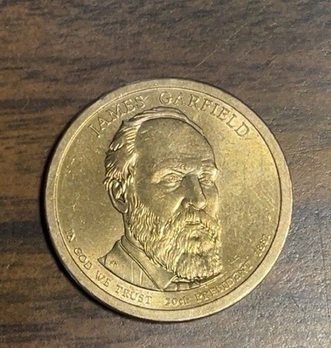 Beautiful James Garfield Gold 1881 Dollar Coin 2011 p - RARE ...