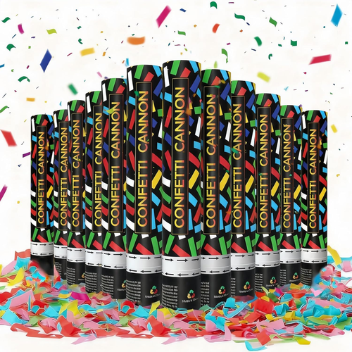 Confetti Cannons Multicolor Party Poppers Confetti Shooters ...