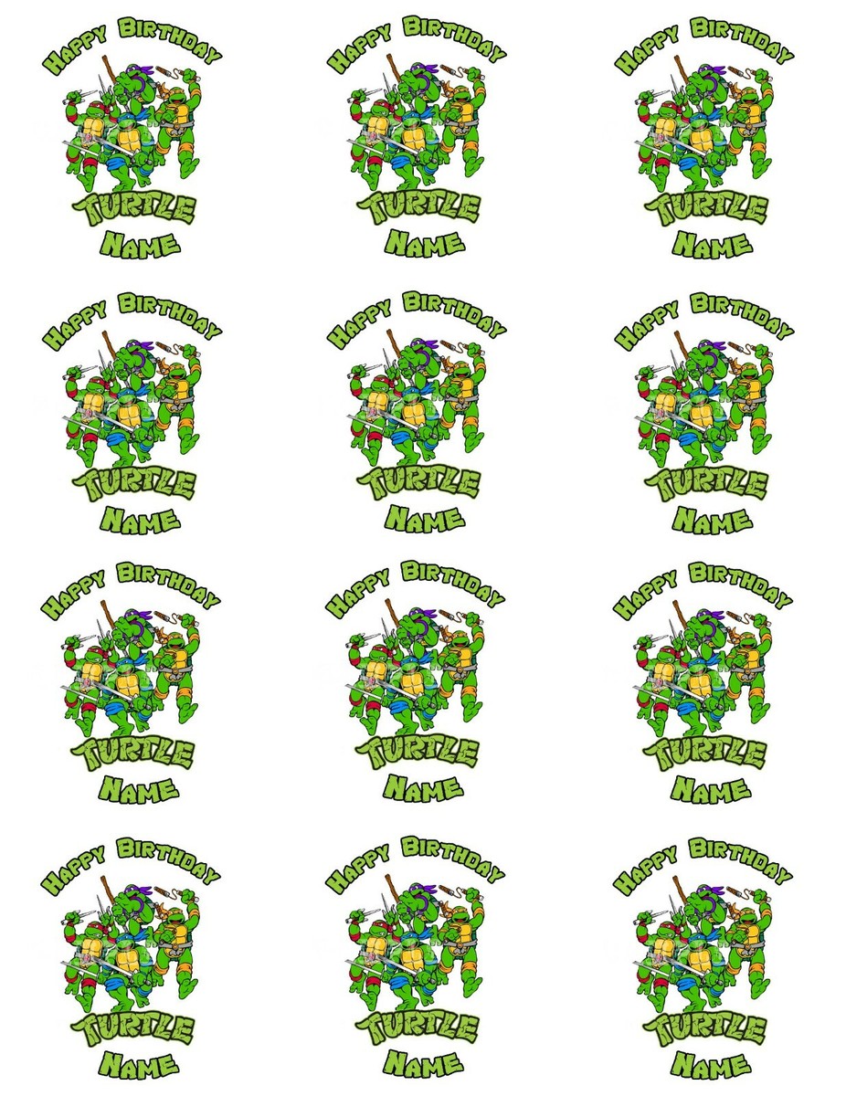 Ninja Turtle Square Cake Ideas