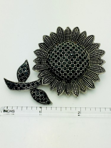 Vintage Look Juliana Style” 170 Black Crystal Sunflower Pin Brooch | eBay