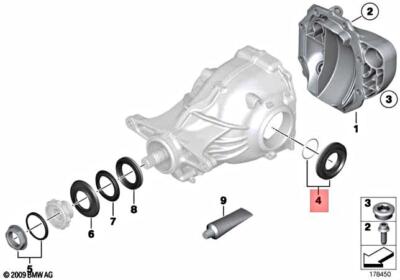 Genuine BMW Differential Axle Shaft Side Seal 33108860346 | eBay