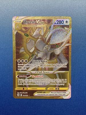 Arceus VSTAR - 184/172 - Gold Secret Rare Pokemon SS09 Brilliant Stars M/NM | eBay