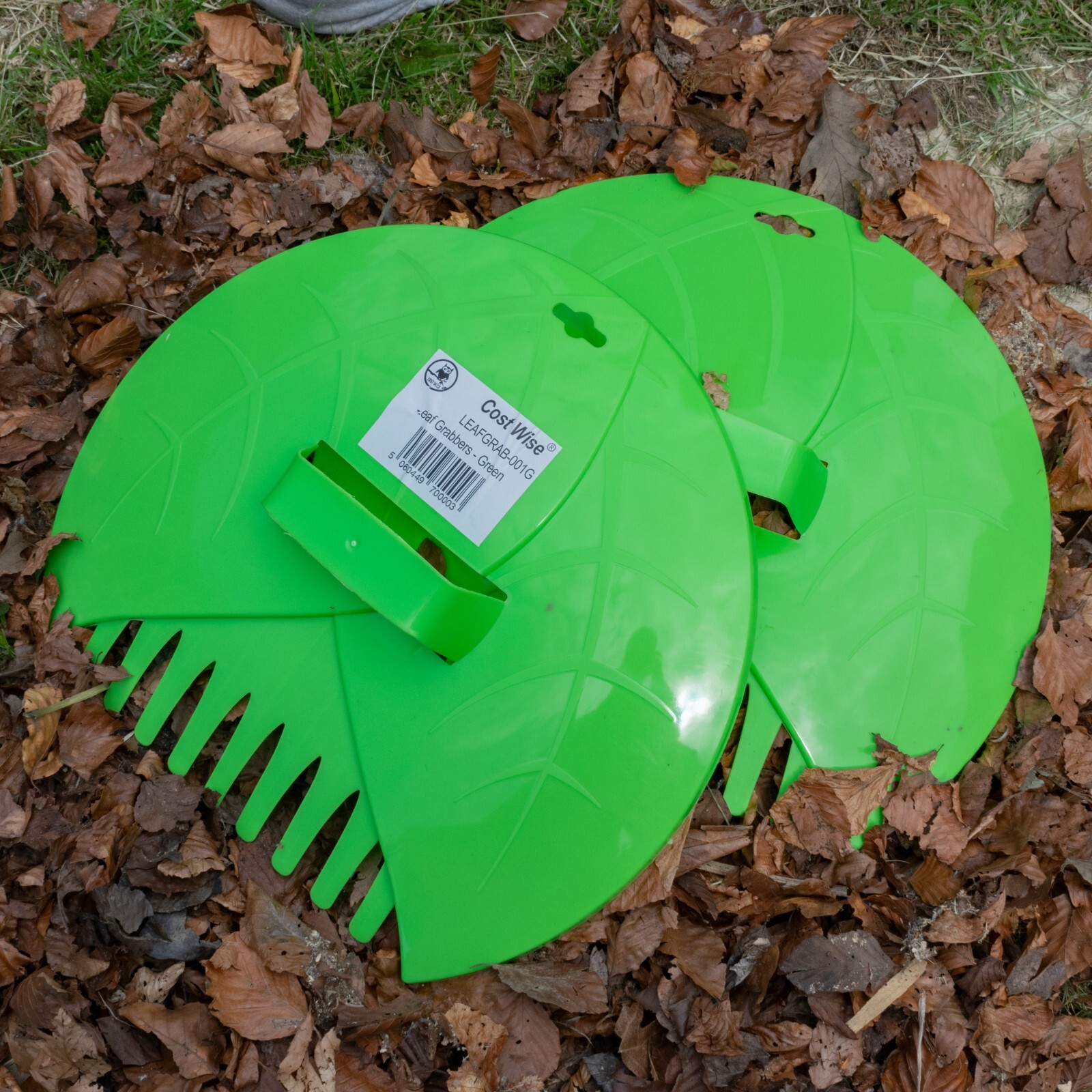 Hand-held Leaf Grabber Rakes Collect Fallen Leaves Garden Lawn Cleaning ...