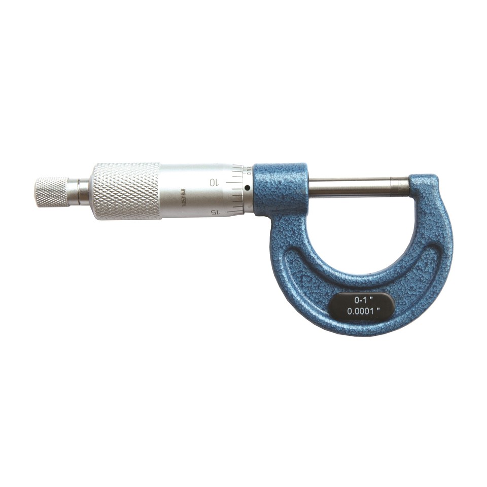 HFS(R) 0-1" x 0.0001" Solid Metal Frame Outside Micrometer (Plastic ...