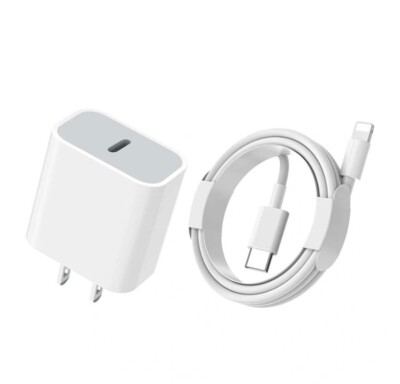 charger Iphone Plug phone charger fast electric white medium cord 20W ...