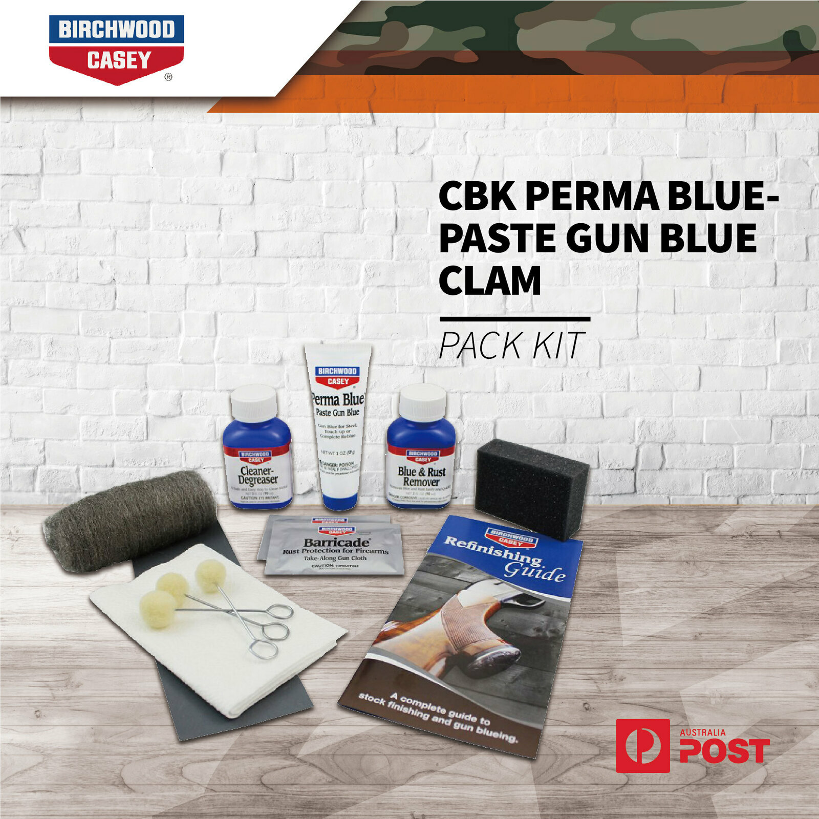 Birchwood Casey Perma Blue Paste Gun Blue Kit Rust Remover Cleaner ...