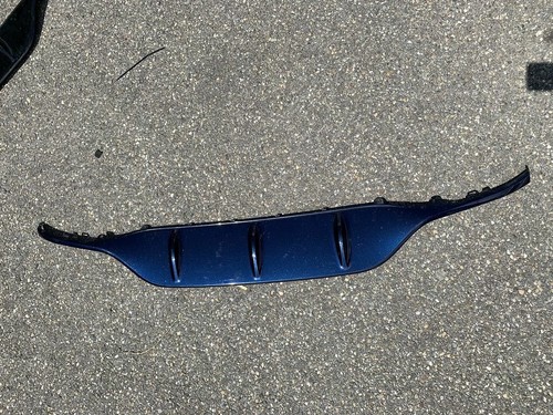 Mercedes C Klasse W205 AMG Diffusor Stoßstange hinten blau A2058857338 ...