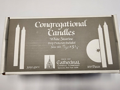Candle-Candlelight Service Set w/100 Congregation Candles & Drip ...