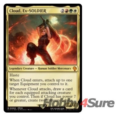 Cloud, Ex-soldier M/NM Magic: The Gathering MTG Final Fantasy Commander ...