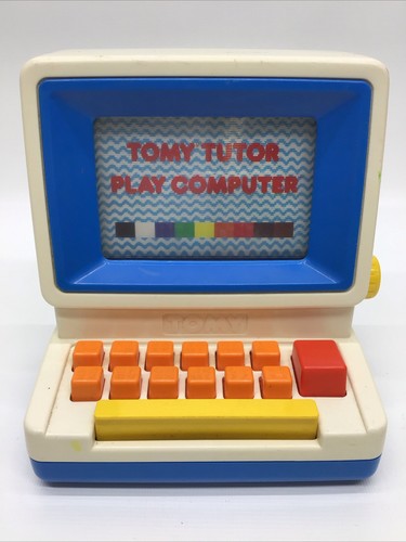 Vintage 1985 TOMY Tutor Play Computer Educational Learning Toy Tested ...