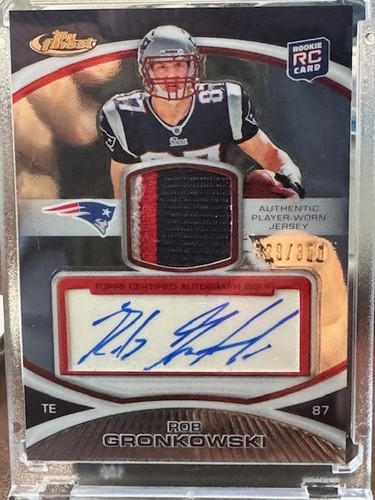 2010 Topps Finest - Rob Gronkowski #42 Rookie Patch Autographs /350 (AU ...